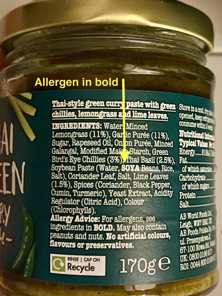 How to read food labels | The Allergy Team