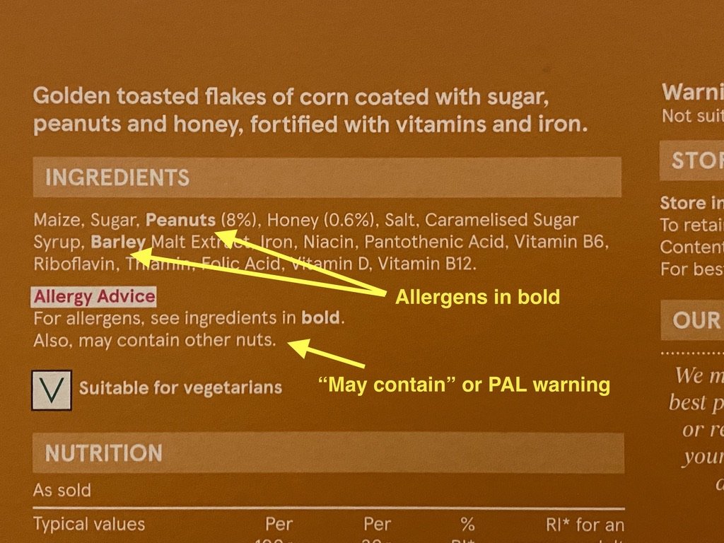How to read food labels | The Allergy Team